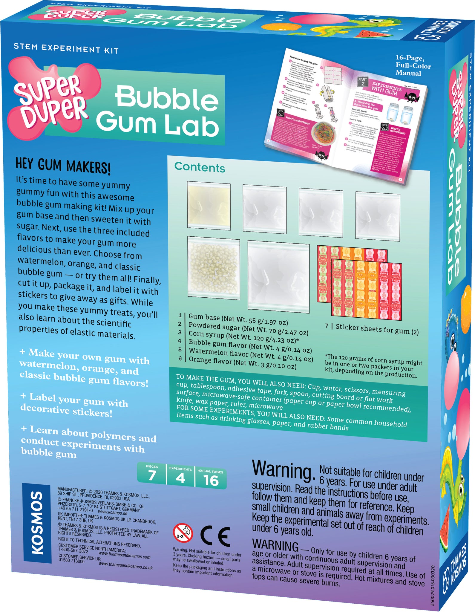 Super Duper Bubble Gum Lab - STEM Experiment Kit – Foothill Mercantile