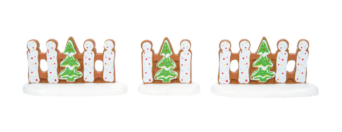 Gingerbread Christmas Fence - Set of 3 – Foothill Mercantile