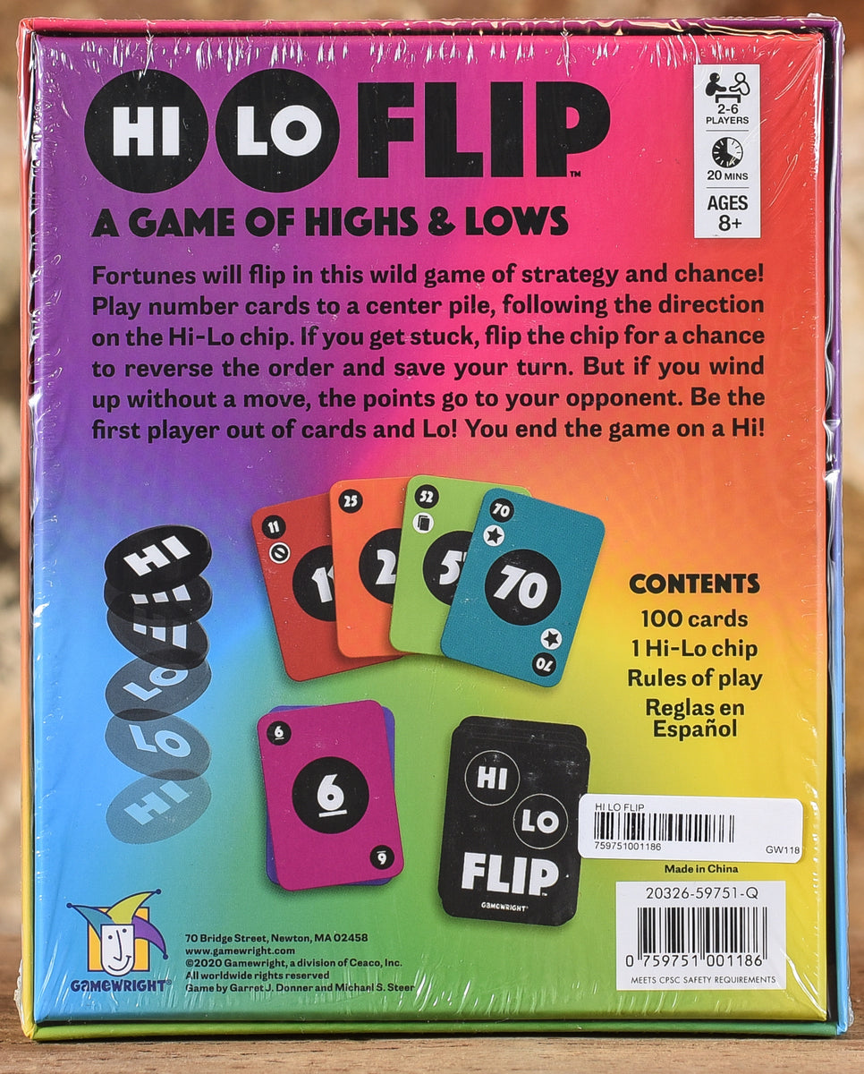 HI LO Flip - A Game of Highs and Lows – Foothill Mercantile